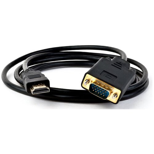 Кабель KS-is KS-441 HDMI - VGA, 1.8 м, 1 шт., черный