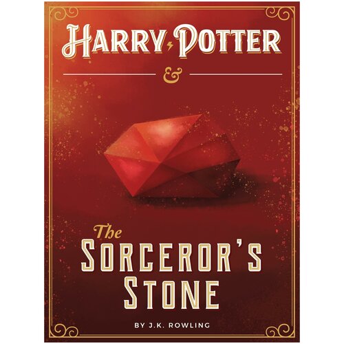 Постер / Плакат / Картина Гарри Поттер - Философский камень 50х70 см в раме