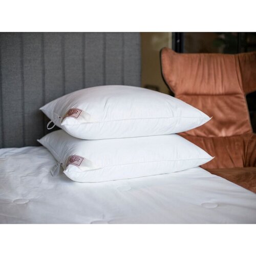 Шелковая мягкая подушка Luxury Silk German Grass (белый), Подушка мягкая 50х70