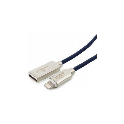 Gembird кабели Cablexpert Кабель для Apple CC-P-APUSB02Bl-1M MFI, AM Lightning, серия Platinum, длина 1м, синий, блистер