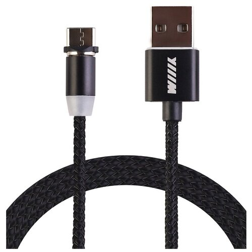 Кабель WIIIX магнитный USB - USB Type-C (CBM980-UTC-10), 1 м, черный