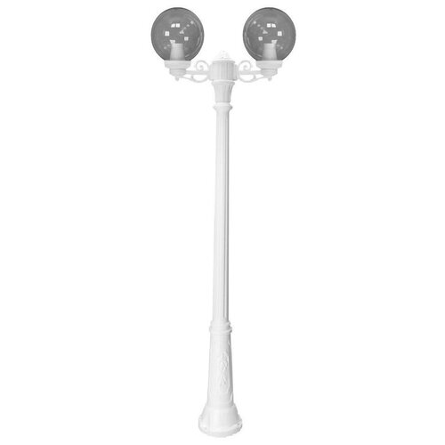 Fumagalli Уличный светильник Ricu Bisso/Globe G250 G25.157.S20.WZE27, E27, 120 Вт, цвет арматуры: белый, цвет плафона серый