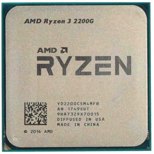 Процессор AMD Ryzen 3 2200G AM4,  4 x 3500 МГц, OEM