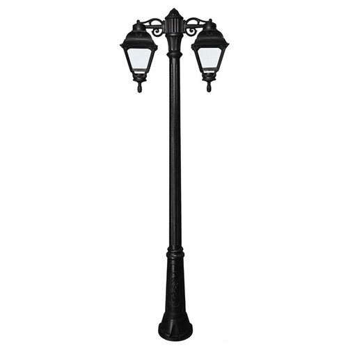 Fumagalli Уличный светильник Cefa U23.157.S20.AYF1RDN, E27, 120 Вт, лампы: 2 шт., цвет арматуры: черный, цвет плафона белый
