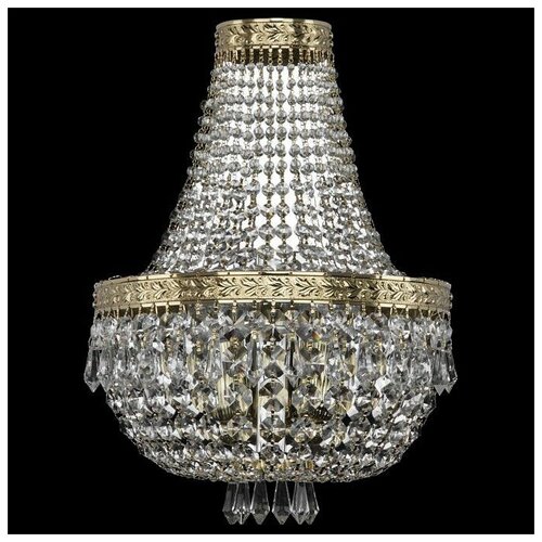 Бра Bohemia Ivele Crystal 19271B/H1/25IV G, E14, 120 Вт, кол-во ламп: 3 шт., цвет арматуры: золотой