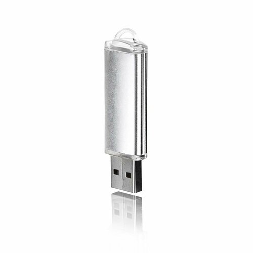 Флешка Simple, 128 МB, серебряная, USB 2.0, арт. F23 10шт