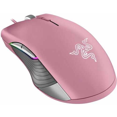 Razer мышь, Lancehead Tournament Quartz Edition, игровая, компьютерная, проводная, с подсветкой, розовая