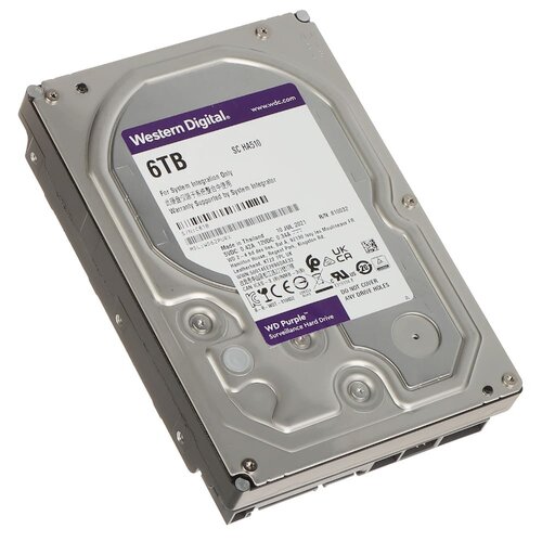 Жесткий диск Western Digital WD Purple 6 ТБ WD62PURX