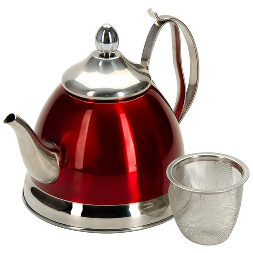 REGENT inox Заварочный чайник Promo 94-1505/08, 800 мл, 0.8 л, красный