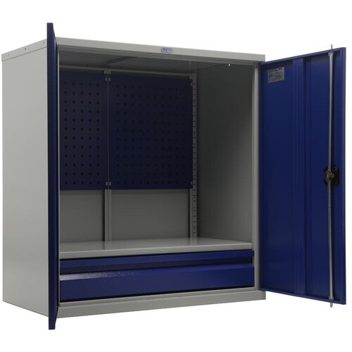 Шкаф инструментальный ПРАКТИК ТС 1095-021010 серый полуматовый/синий
