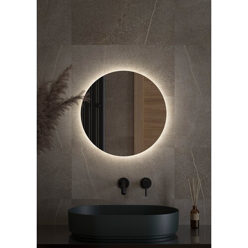 Зеркало круглое с LED-подсветкой настенное OPTI DEFESTO d50 см, DF 2842