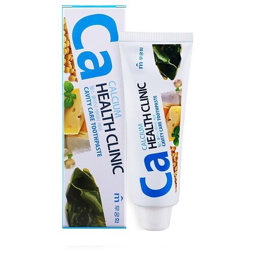 Зубная паста Mukunghwa Calcium health clinic, 100 мл, белый