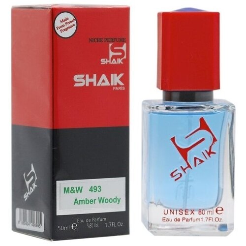 Парфюмерная вода unisex Shaik №493 Zafar, восточный, древесный аромат, 50 мл