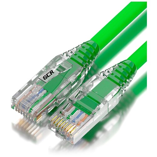 Кабель GCR LSZH UTP CAT5e RJ-45 - RJ-45 (GCR-LSZH53), 0.3 м, зеленый