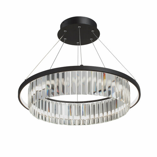 Подвесная люстра Vitaluce V5401-1/1S, LED, кол-во ламп:1шт, Черный