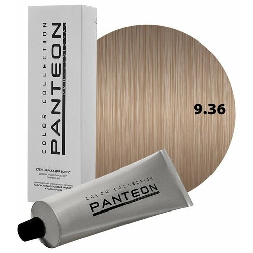 Panteon Color Collection Стойкая крем-краска для волос для профессионального применения, 9.36, Светлый блондин золотисто-фиолетовый
