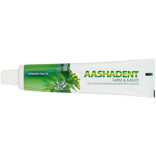 Зубная паста Aashadent Ним - Бабул, 100 мл, зеленый