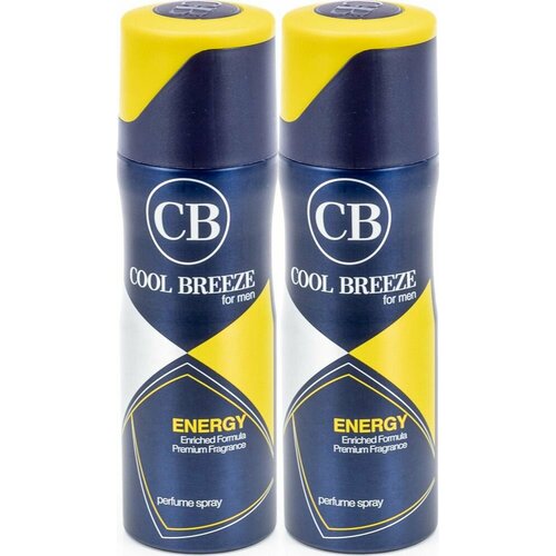 Cool Breeze Дезодорант-спрей мужской Energy, 200 мл, 2 уп