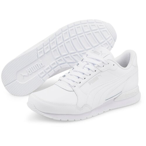 Кроссовки PUMA ST Runner v3 L Jr, размер 3.5, белый, черный
