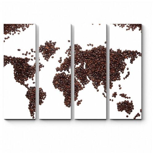 Модульная картина Кофейная карта 170x128