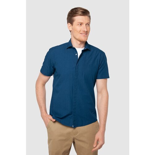 Рубашка KANZLER, размер 39, голубой