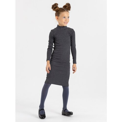 Школьное платье КотМарКот, размер 134, серый