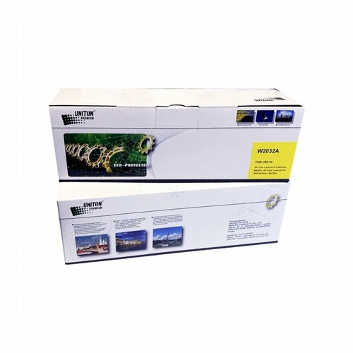 Картридж для HP Color LJ M454, M455, MFP M479 W2032A (415A) желт (2,1K) без чипа! UNITON Premium GREEN LINE (Eco Protected)