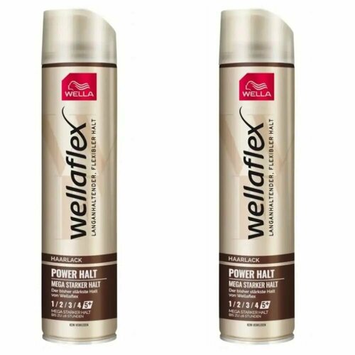 Wella Лак для волос Wellaflex Power Halt Mega Stark Удержание объема, 250 мл, 2 шт