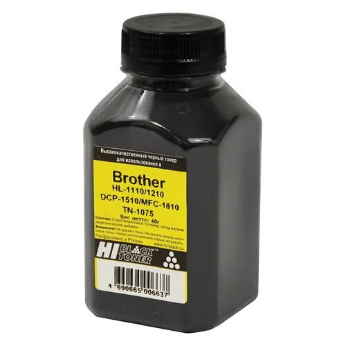 Тонер HI-BLACK для BROTHER HL-1110/1210/DCP-1510/MFC-1810, фасовка 40 г, 99122149006 - 2 шт.