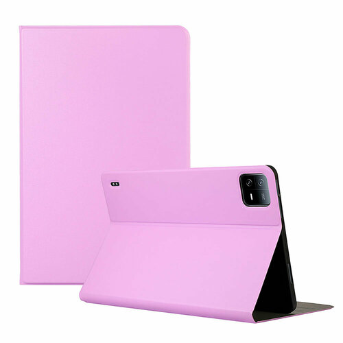 Чехол для планшета Xiaomi Mi Pad 6 / Mi Pad 6 Pro (11 дюймов), кожаный, трансформируется в подставку (светло-фиолетовый)