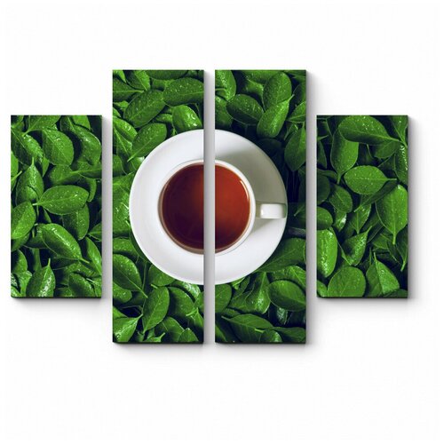 Модульная картина Зеленый чай 140x105