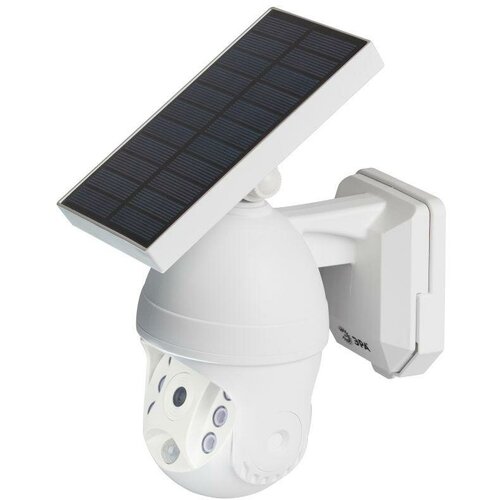 Светильник светодиодный "Камера" ERAFS012-10 6LED 8х24см фасадный на солнечн. батарее с датчиком движения | код. Б0057600 | Эра (3шт. в упак.)