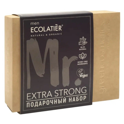 Подарочный набор Ecolatier, Extra Strong for MEN Гель для душа + Шампунь, 300 мл