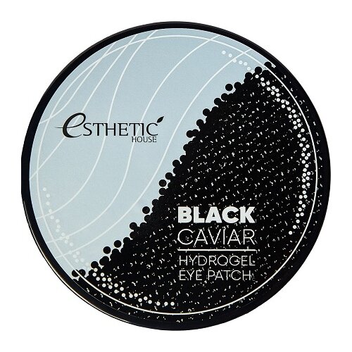 Esthetic House Гидрогелевые патчи для век с экстрактом чёрной икры Black Caviar, 60 шт.