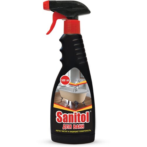 Sanitol Средство для чистки акриловых, эмалированных ванн с распылителем, 500 мл
