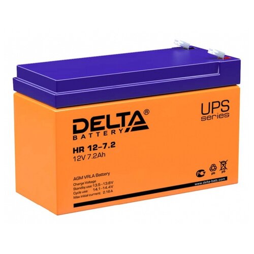 Аккумуляторная батарея DELTA Battery HR 12-7.2 12В 7.2 А·ч