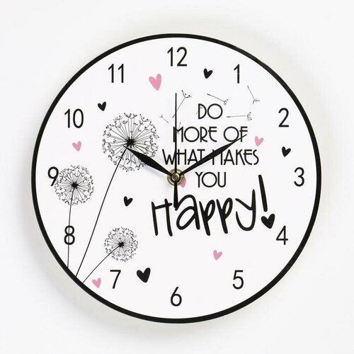 Соломон Часы настенные, серия: Счастье, "Будь счастлив!", дискретный ход, d-23.5 см
