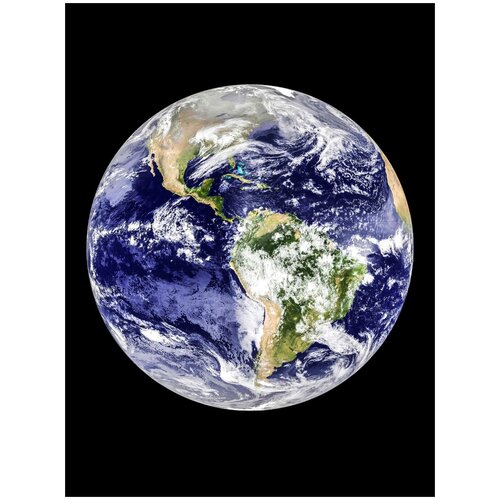 Постер / Плакат / Картина Земля в ярких красках 40х50 см в раме