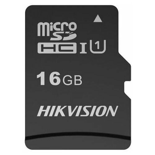 Флеш карта microSDHC 16Gb Class10 Hikvision HS-TF-C1(STD)/16G/Adapter + adapter