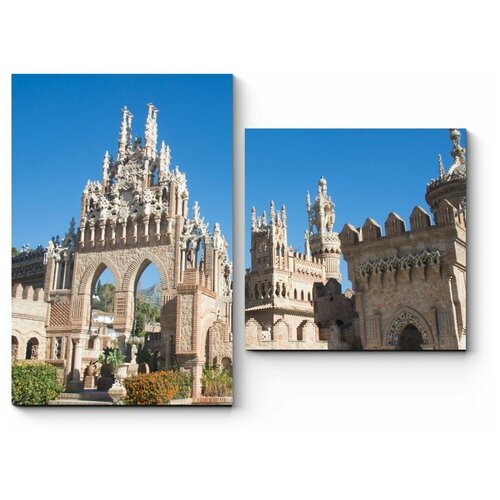 Модульная картина Замок Коломарес в Испании50x38