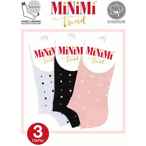 Носки MiNiMi, 3 пары, размер 39-41 (25-27), мультиколор