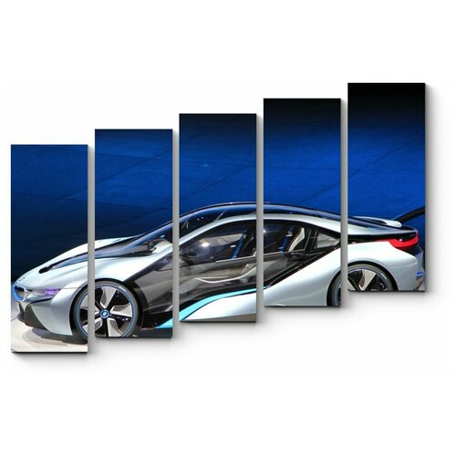 Модульная картина Электронный концепт-кар BMW i8120x84
