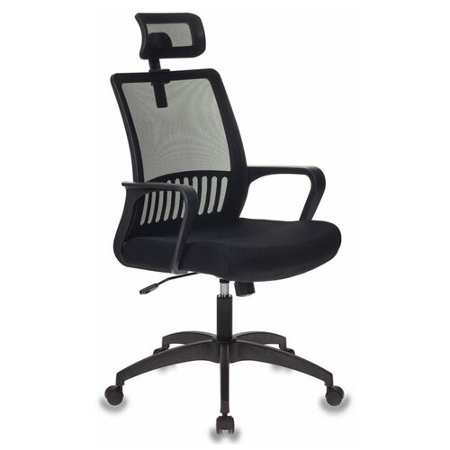 Компьютерное кресло Бюрократ MC-201-H офисное, обивка: сетка/текстиль, цвет: черный