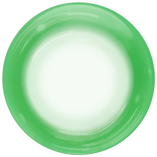 Шар (18'/46 см) Сфера 3D, Deco Bubble, Зеленый спектр, Прозрачный, Кристалл, 1 шт. в упак.