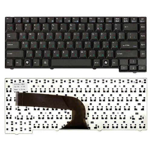 Клавиатура для ноутбука Asus X58L, русская, черная