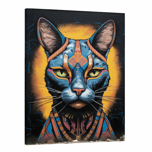 Интерьерная картина 50х70 "Сфинкс с кошачьими ушами"
