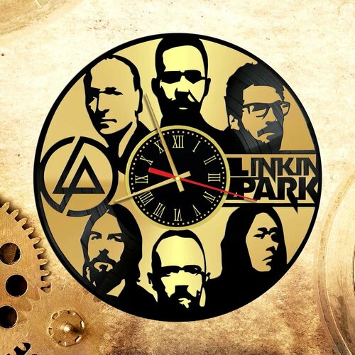 Настенные часы с группой Linkin Park, Линкин Парк, Chester Bennington, Mike Shinoda