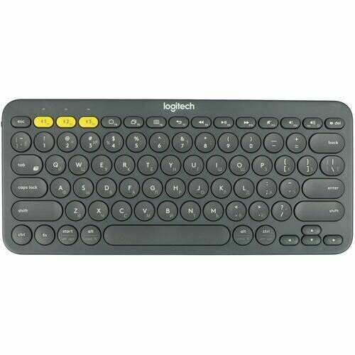 Клавиатура беспроводная Logitech K380 920-007590 , мембранная, клавиш - 80, Bluetooth, черная