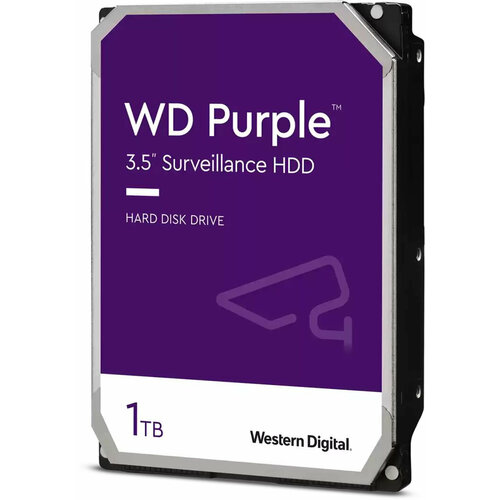 WD Жесткий диск WD SATA-III 1TB WD11PURZ Surveillance Purple (5400rpm) 64Mb 3.5"