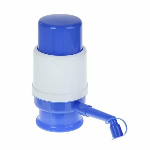 Помпа для воды LESOTO Mini, механическая, под бутыль от 11 до 19 л, голубая (комплект из 4 шт)